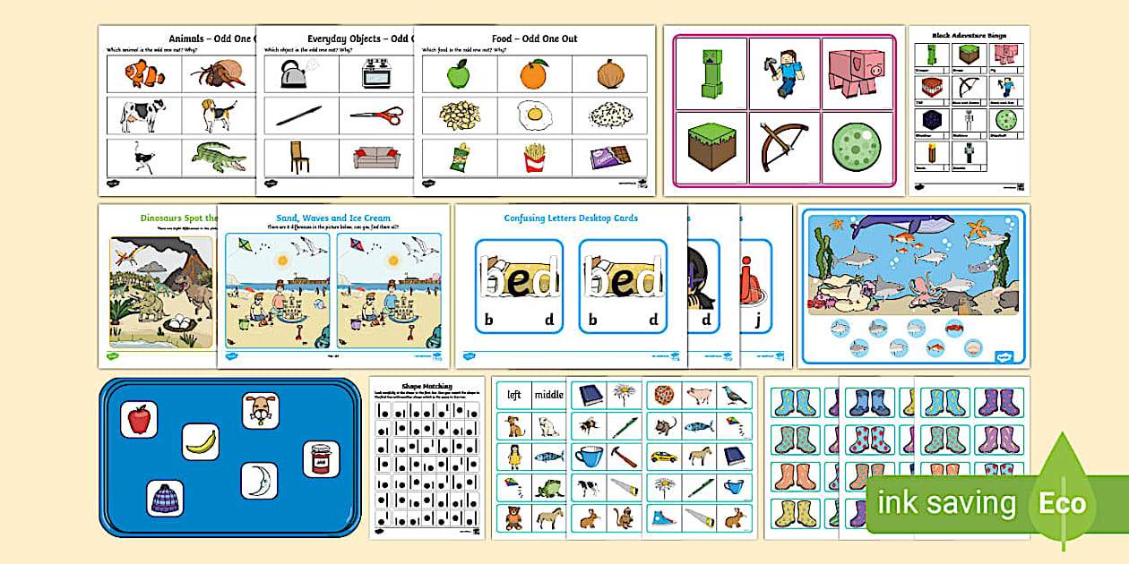 Visual Discrimination Support Pack (Lehrer gemacht) - Twinkl