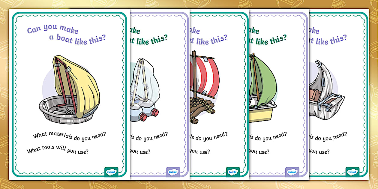 Boats Junk-Modelling Inspiration Posters - Twinkl
