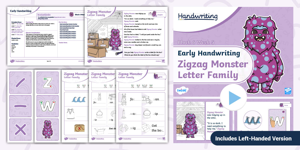 Early Handwriting Block 6 Week 5 Pack