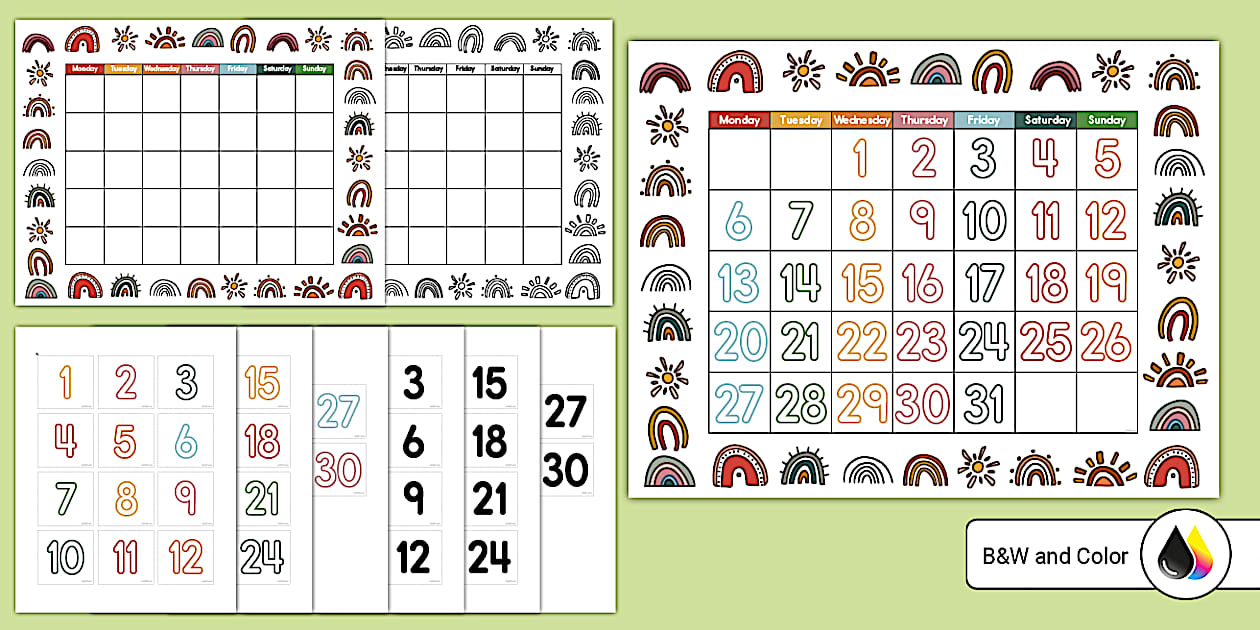 Circle Time Calendar (teacher made) - Twinkl