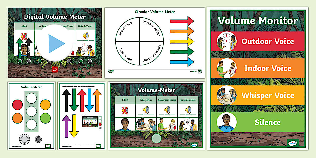 Classroom Volume Management Resource Pack (teacher made)