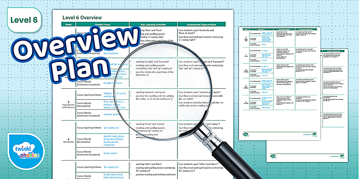 Level 6 Overview Plan