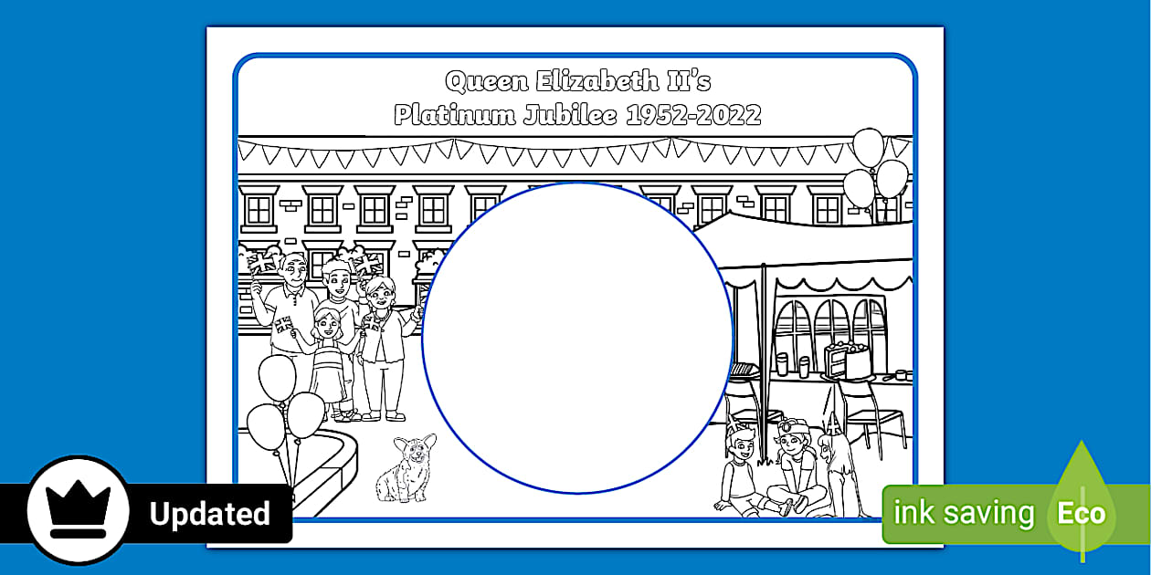 Editable Design a Jubilee Street Party Placemat - Twinkl