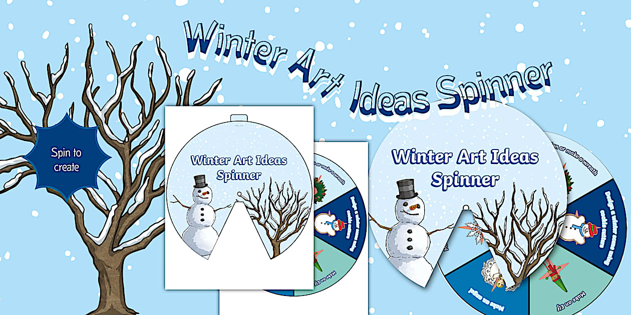 Winter Art Ideas Spinner