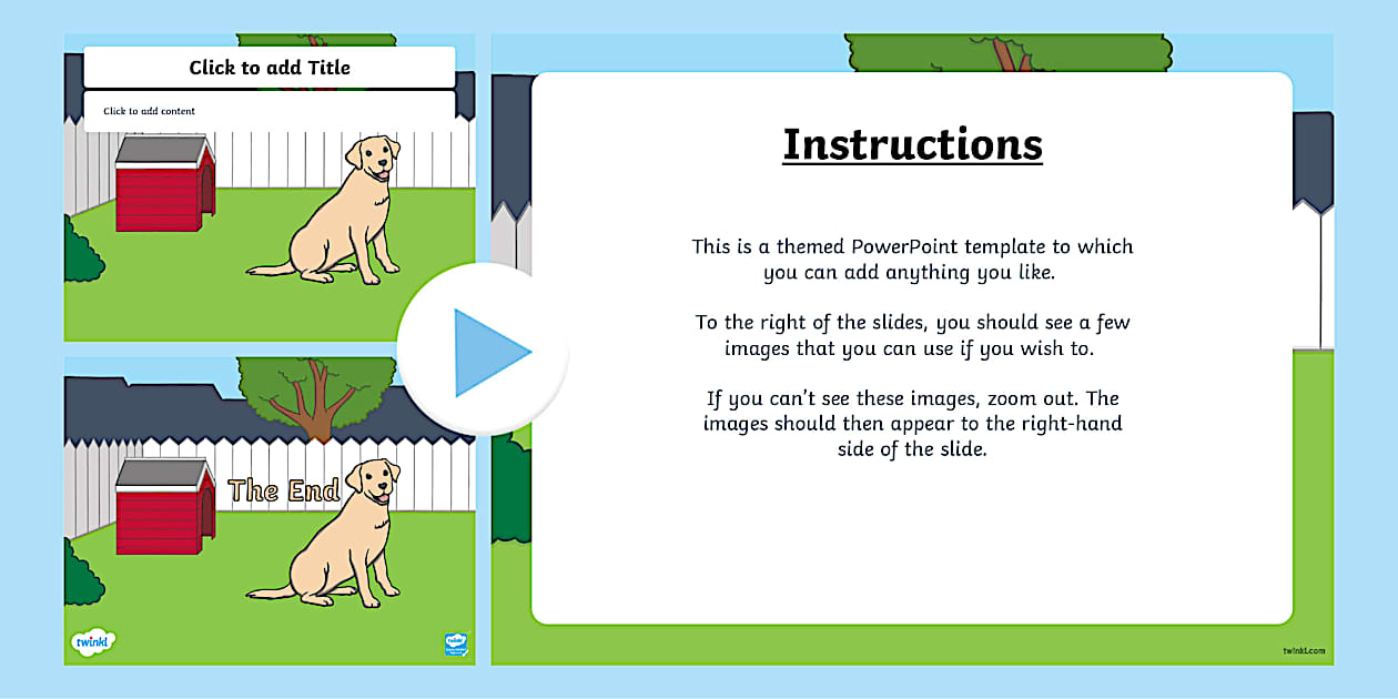Editable Dog-Themed PowerPoint Template | Twinkl | KS1