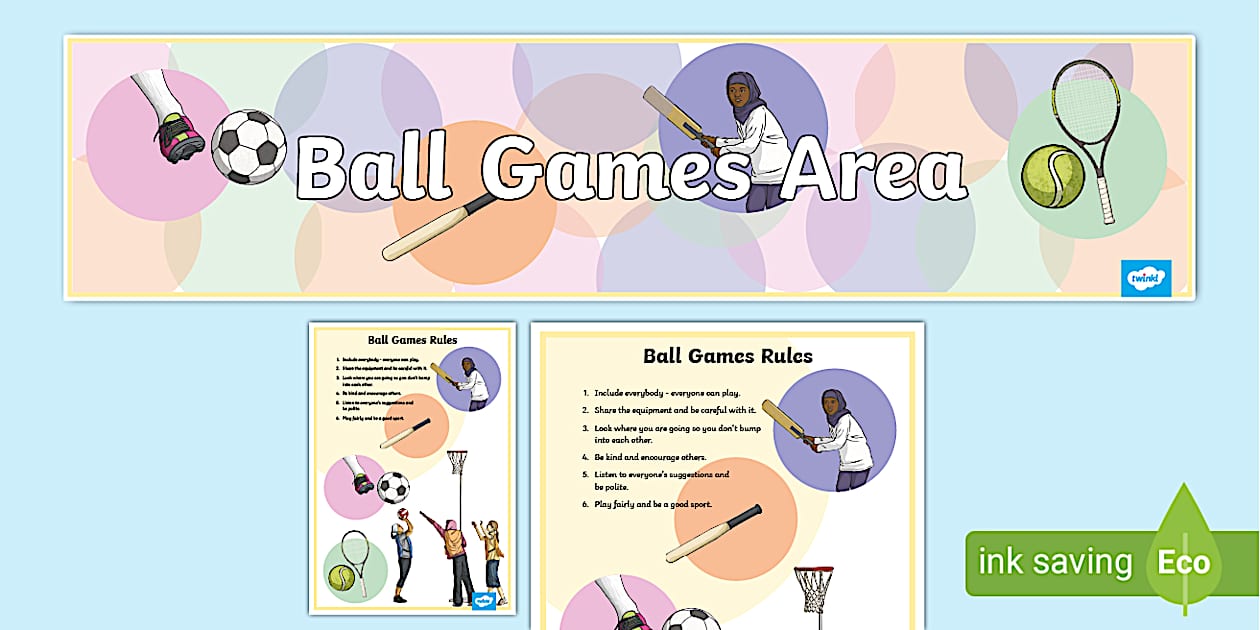 Ball Games Area Pack - Twinkl - PE Resource Pack - KS2