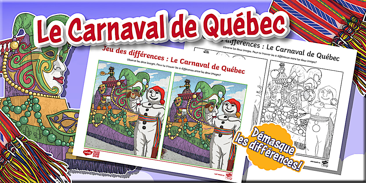 Jeu des différences : Le Carnaval de Québec