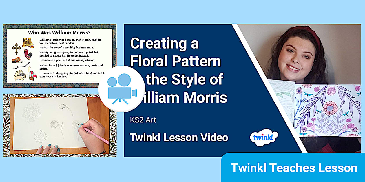 KS2 (Ages 7-11) Art: William Morris Wallpaper Video Lesson