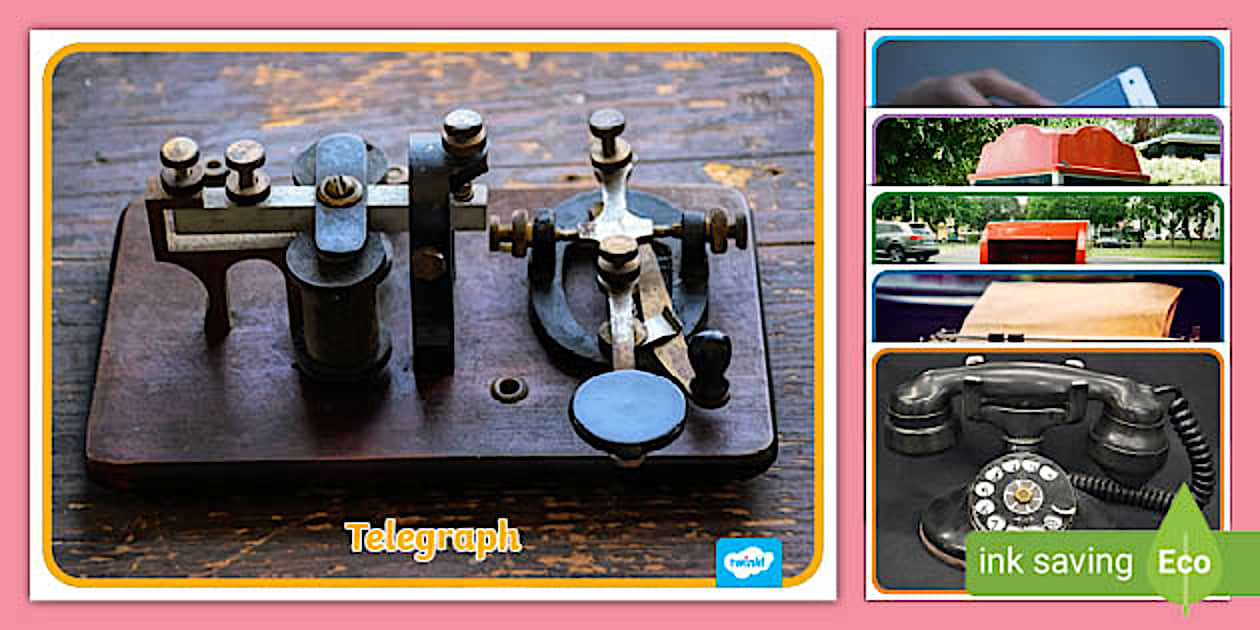 Communication Past and Present Display Photos (Teacher-Made)