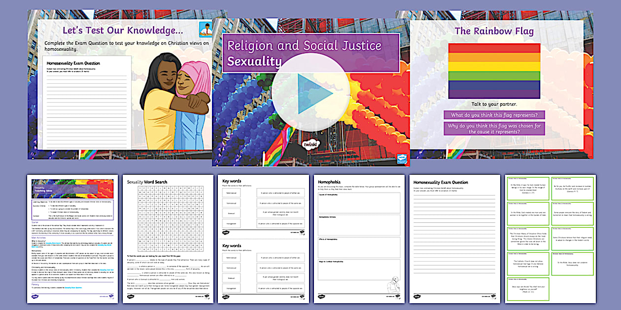 Religion and Social Justice Lesson 6: Sexuality - Twinkl