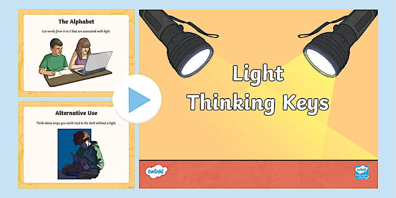 Light - Thinking Keys (teacher made) - Twinkl