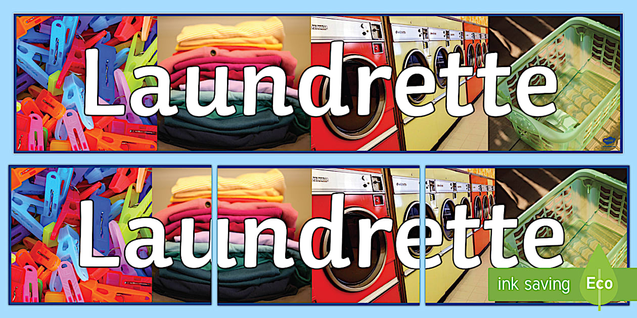Laundrette Role-Play Banner - Twinkl