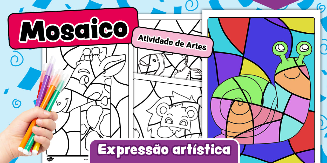 Mosaico: Atividade de Artes – Expressão e Criatividade