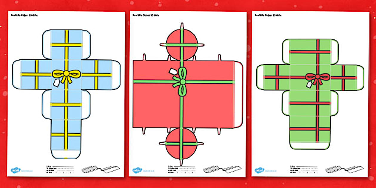 Christmas Gift Box Template | Printable Christmas Crafts