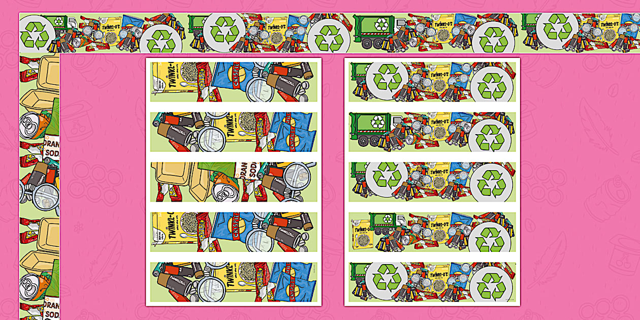 The Messy Magpie Display Borders (teacher made) - Twinkl