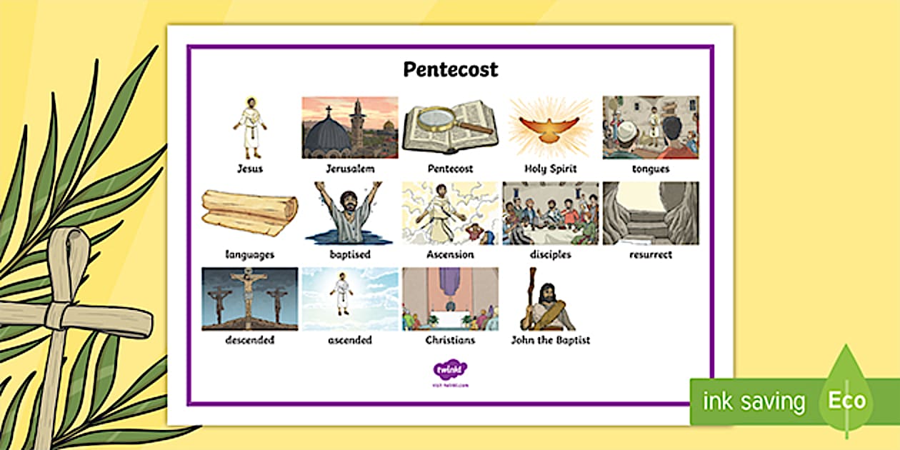 Pentecost Word Mat | Twinkl (teacher made) - Twinkl