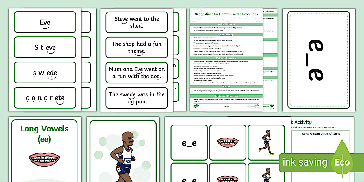 Split Digraphs Pack (e_e) (Teacher-Made) - Twinkl