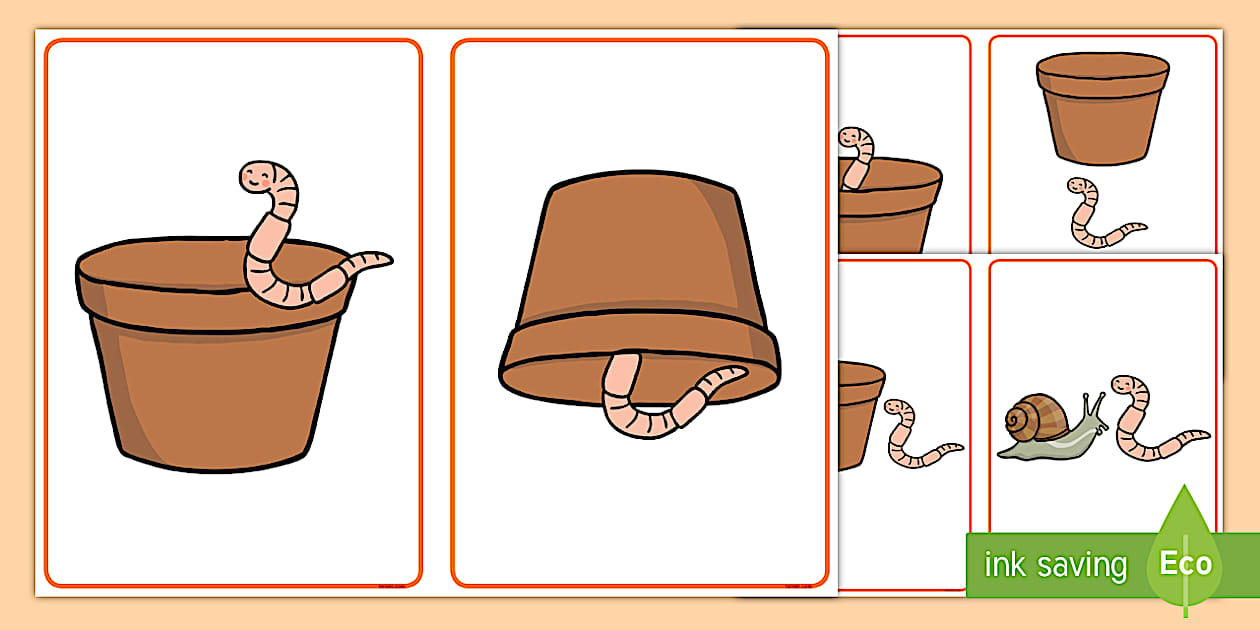 Where Is the Worm? Positional Language Picture Cards