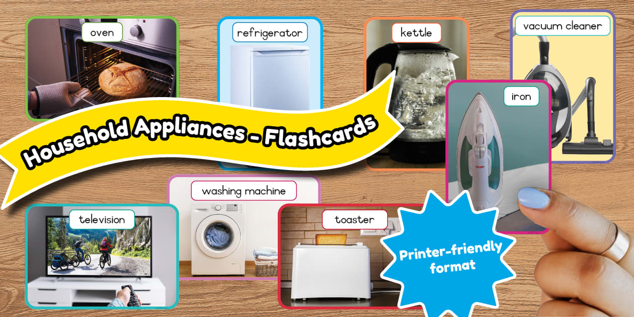 Foundation Phase Life Skills - Household Appliances - Flashcards (CAPS