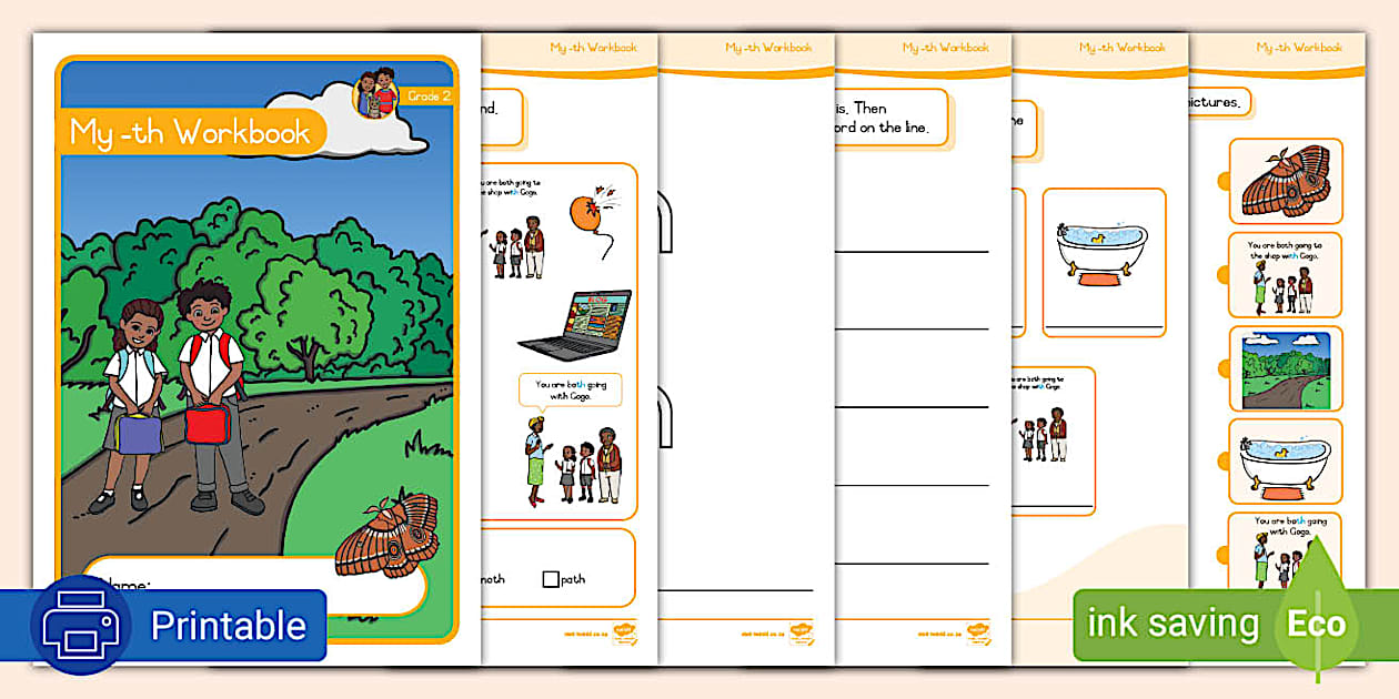 Grade 2 Phonics: -th Workbook (Teacher-Made) - Twinkl