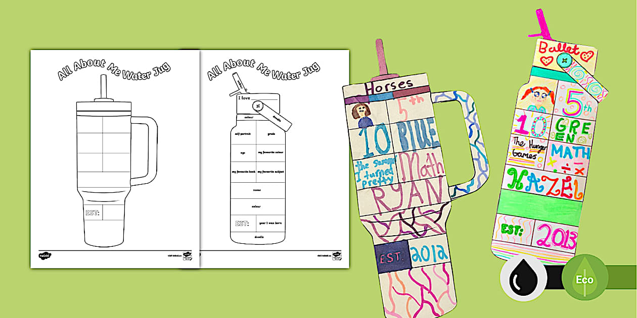 All About Me Water Bottle I Twinkl Canada (teacher made)