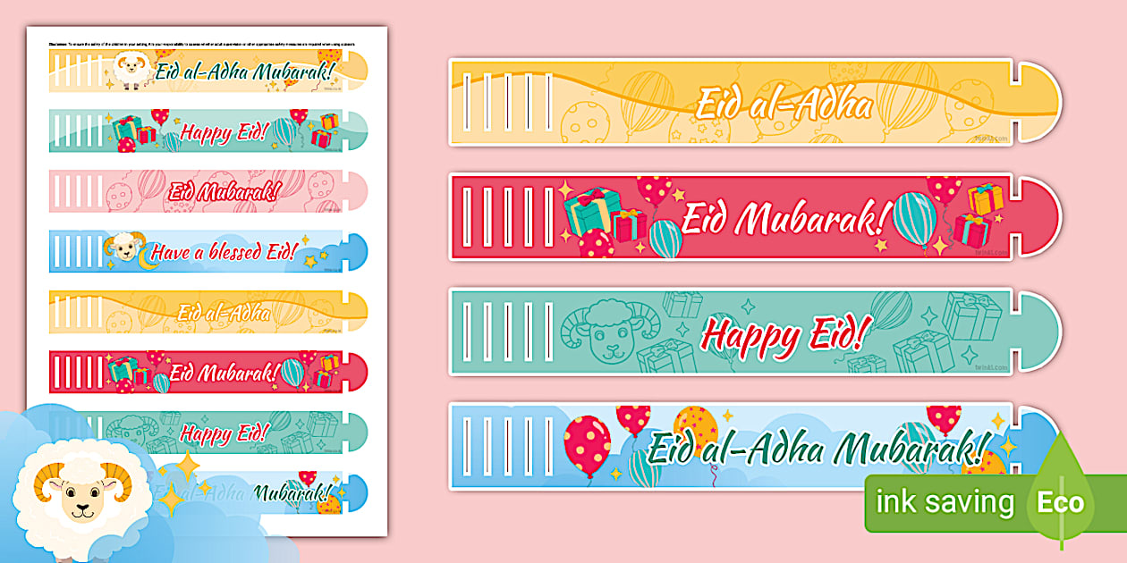 Eid al-Adha Bracelet Craft (teacher made) - Twinkl