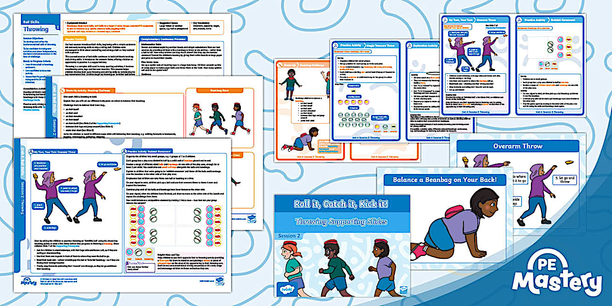 PE Mastery: Reception Lesson Pack Ball Skills Throwing