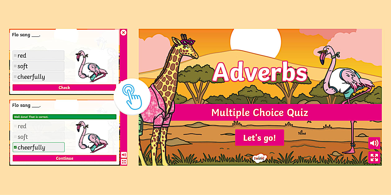 KS1 English Spot the Adverb Game (teacher made) - Twinkl