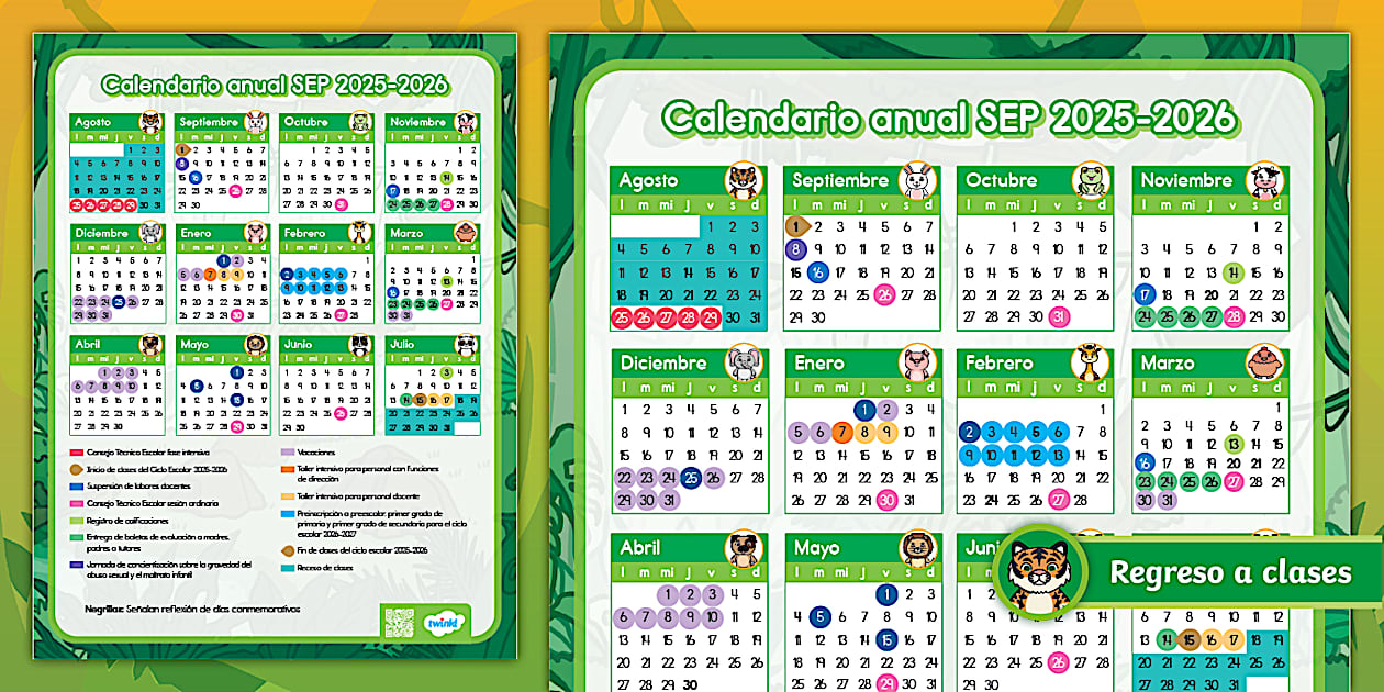 Calendario oficial SEP 2025 - 2026