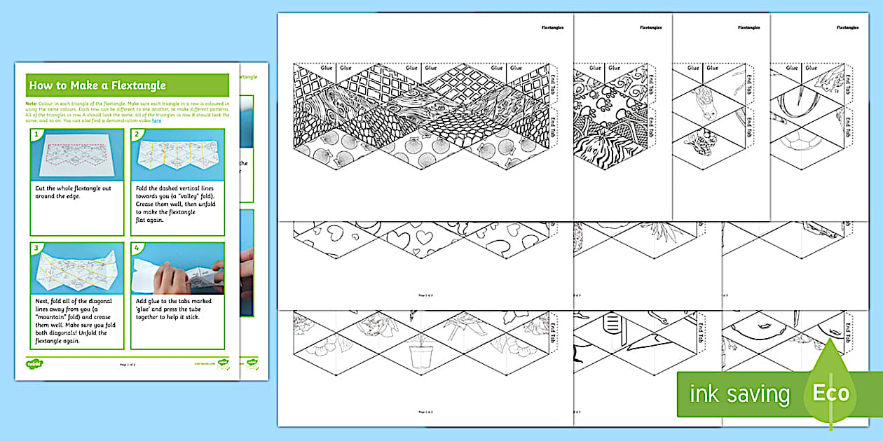 Flextangle Pattern Templates Activity Pack - Ready to use