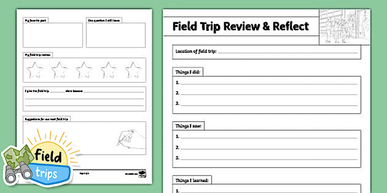 6th-8th Grade Field Trip Reflection Activity | Twinkl USA