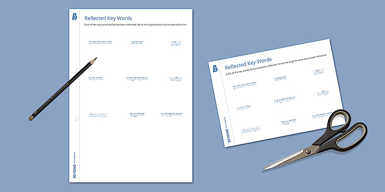 Reflected Key Words (teacher made) - Twinkl