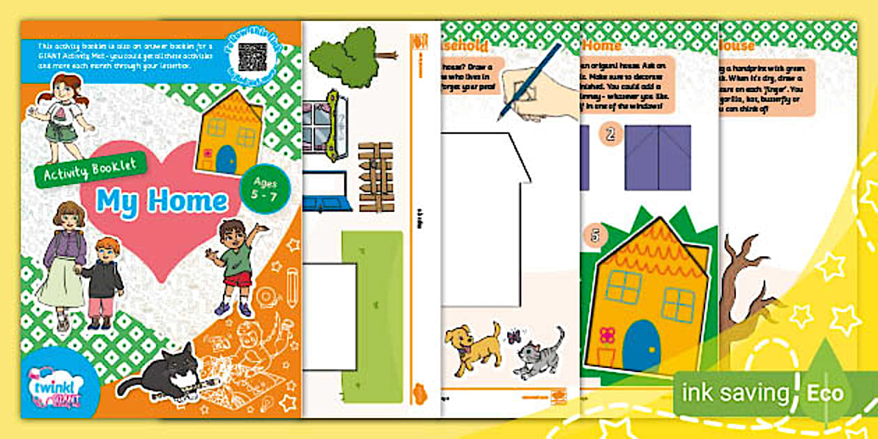 My Home Activity Booklet 5 to 7 years (teacher made)