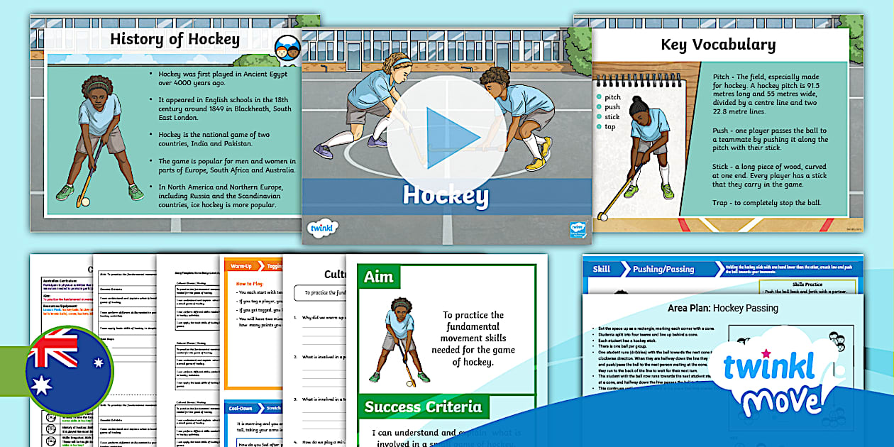 Year 6 Hockey Lesson Pack | PE & Movement | Twinkl Move