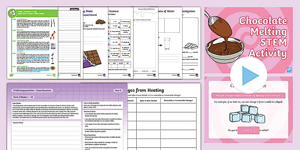 STEM IU Yr 3 Chain Reaction Wk 5-6 (Teacher-Made) - Twinkl