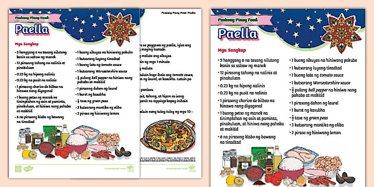Paskong Pinoy Food: Paella | Twinkl