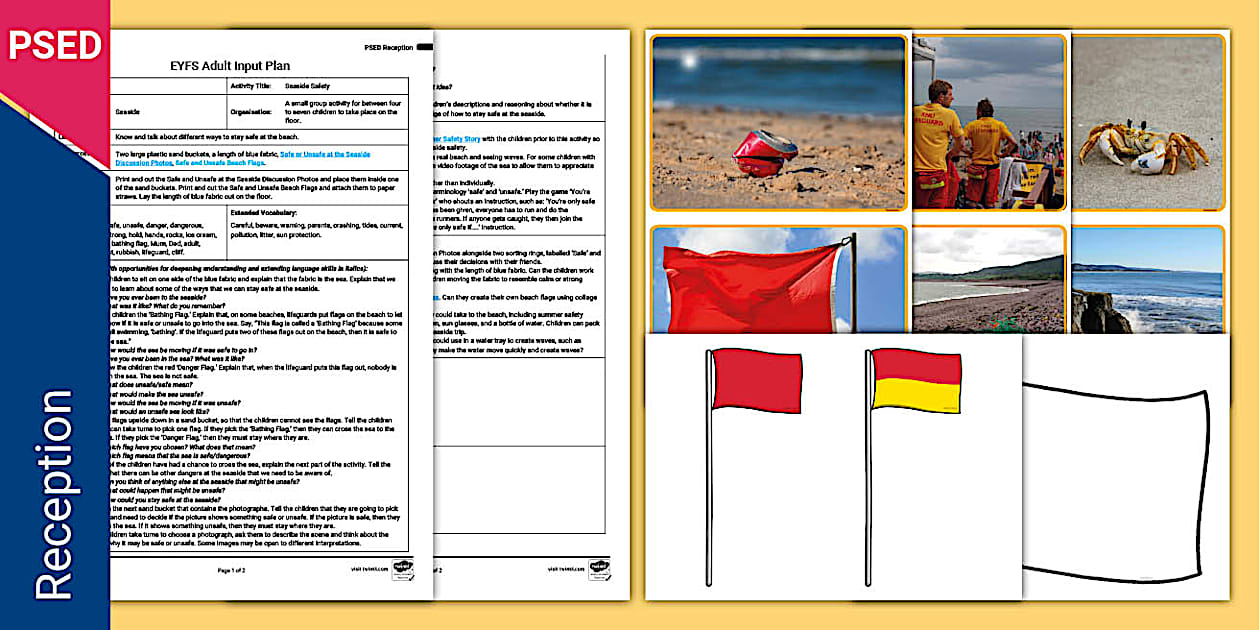 EYFS Seaside Safety Adult Input Plan and Resource Pack