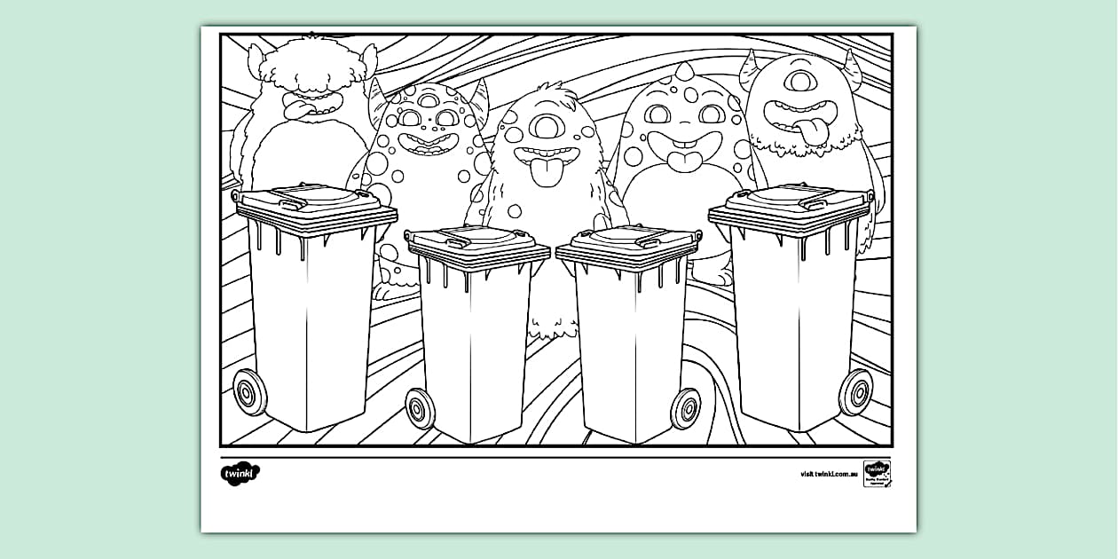Little Monsters Mindfulness Colouring Sheets (teacher made)