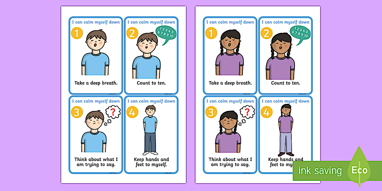 Coping Cards Template - Behaviour Management | Twinkl