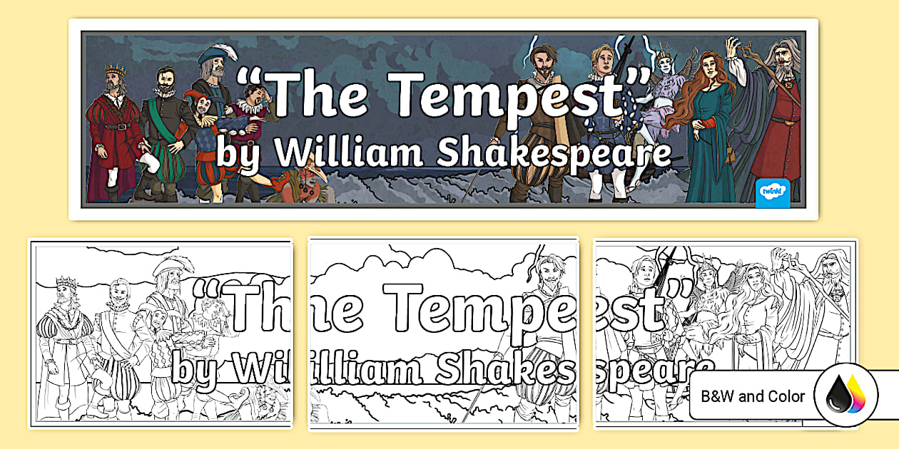 The Tempest by William Shakespeare Banner (Teacher-Made)