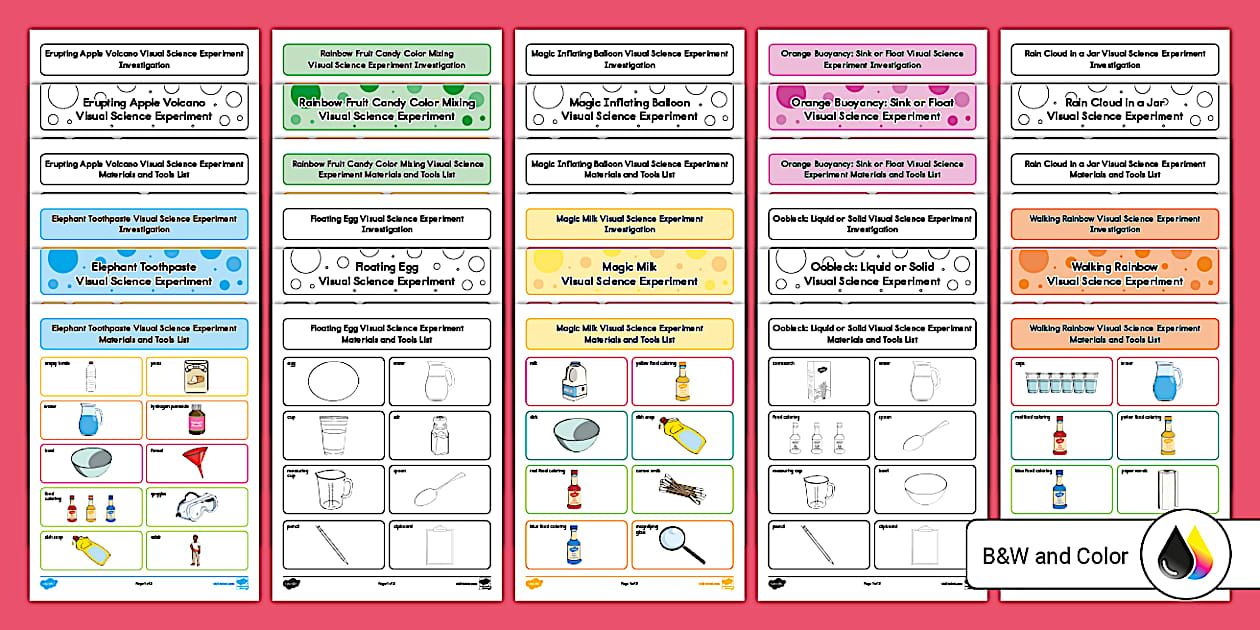 Very Simple Science Experiments | SPED Pack | Twinkl USA