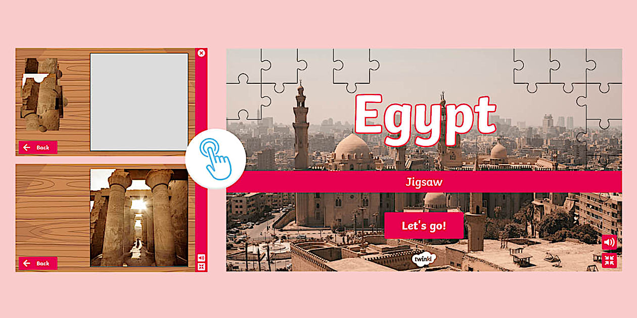 Egypt Interactive Jigsaw (teacher made) - Twinkl