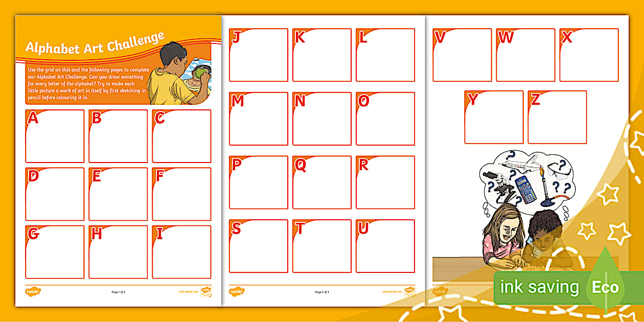 Alphabet Drawing Challenge (teacher made) - Twinkl