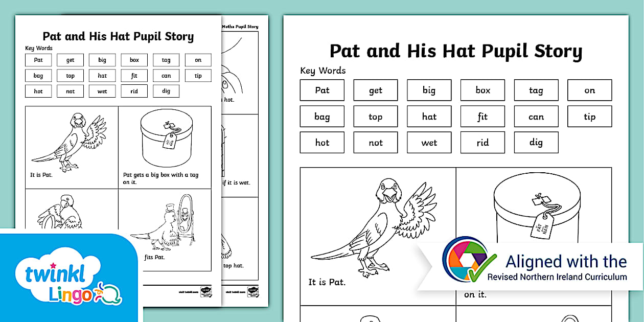 Pat and His Hat Pupil Story Activity Sheet - Twinkl