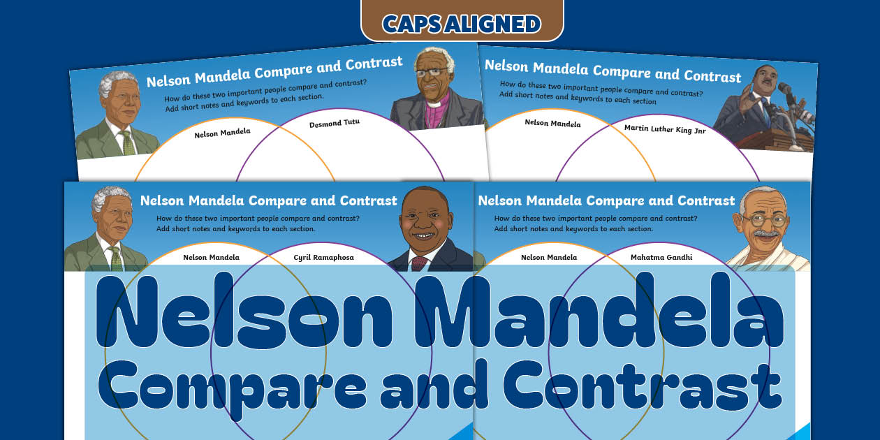 Intermediate Phase History – Nelson Mandela Compare and Contrast Activity