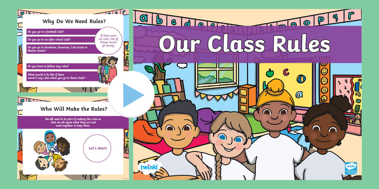 KS1 Our Class Rules PowerPoint | Primary Resources - Twinkl