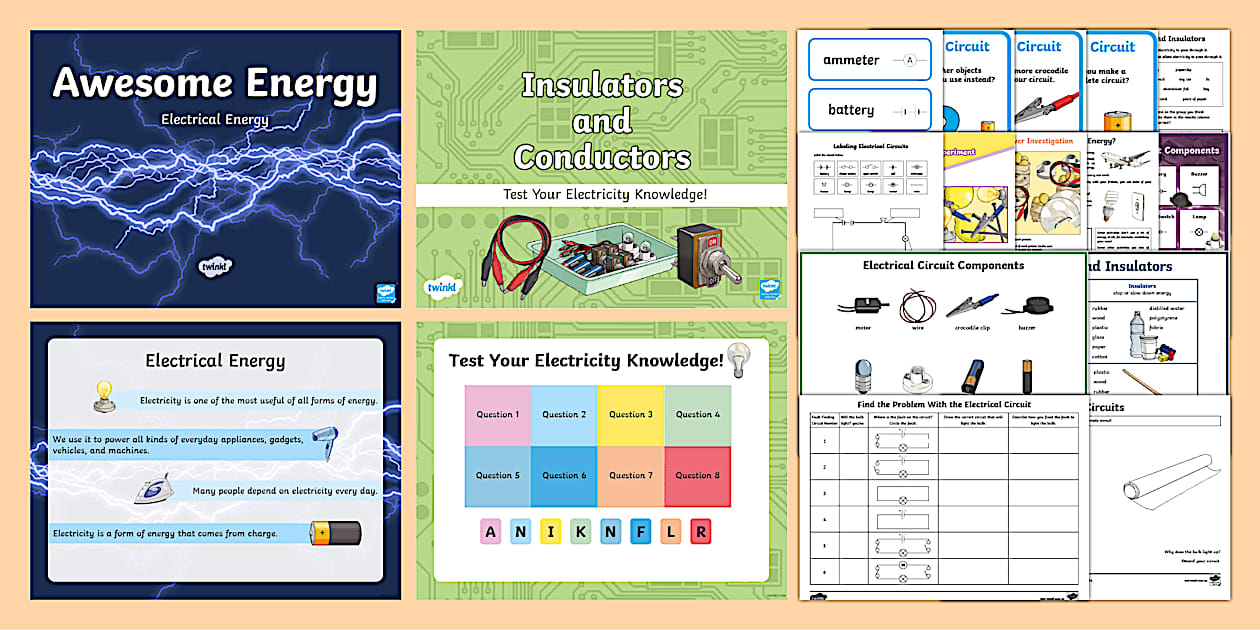 All About Electricity Lesson Teaching Pack Ι Twinkl