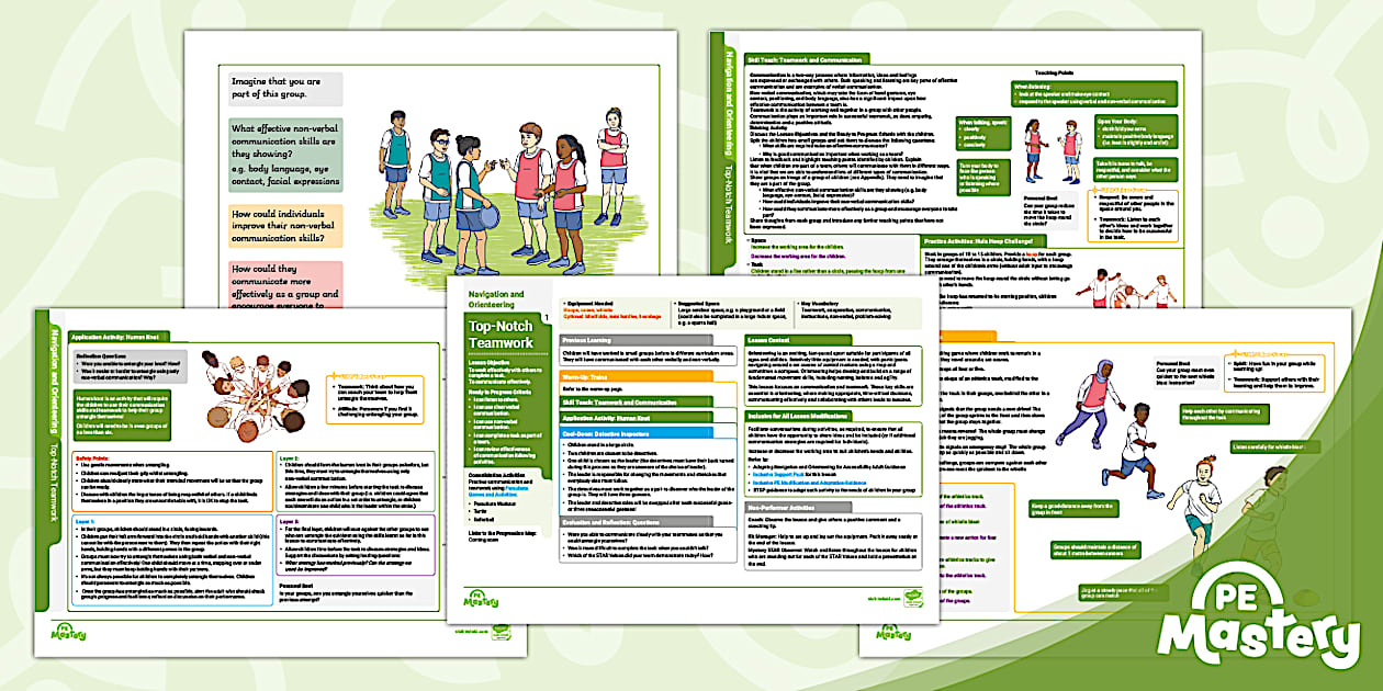 PE Mastery: LKS2 Navigation and Orienteering L1 - Teamwork