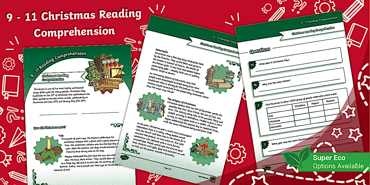 Christmas Reading Comprehension (Ages 9–11) - Twinkl