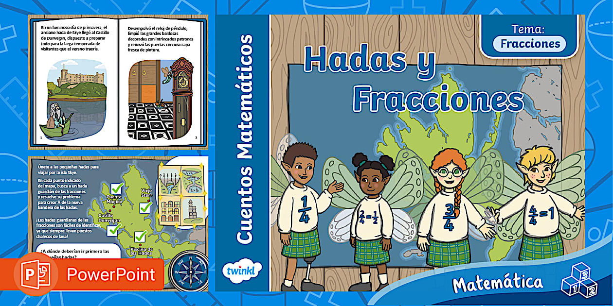 Fracciones | Cuento | Hada | Magia | Equivalente | PPT